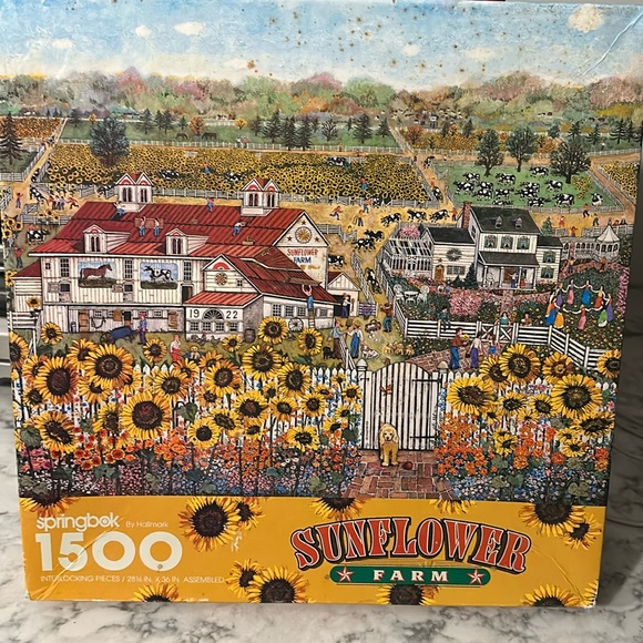 Springbok | Games | Vintage Springbok Sunflower Farm Puzzle 50 Pieces ...